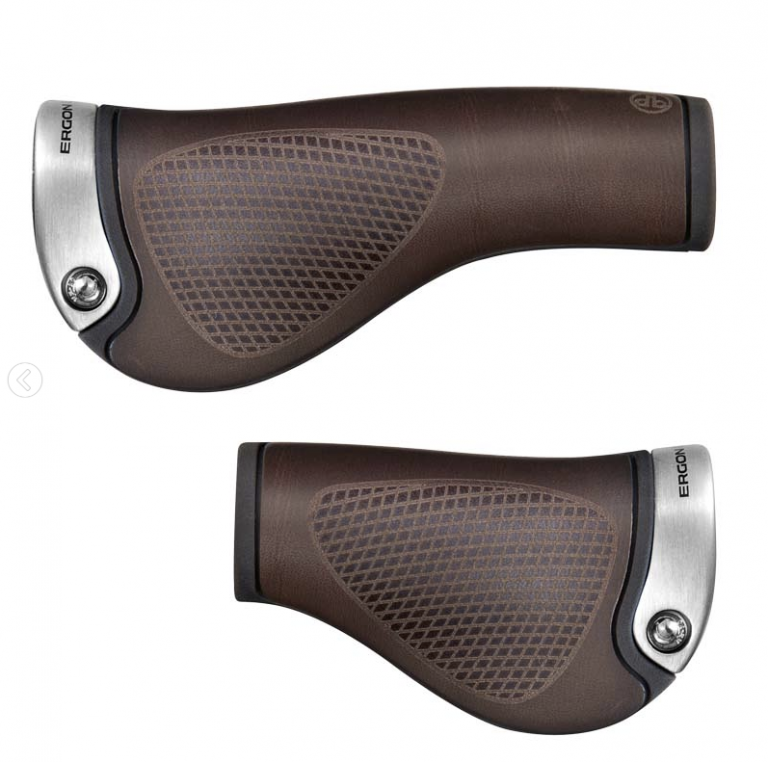 Ergon GP1-L BioLeder Ergonomische Fahrradgriffe - Electrolyte - Premium ...